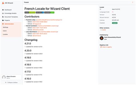Locale Detail Data Stewardship Wizard 423 Documentation