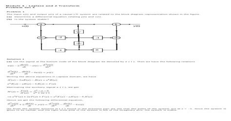 Download Pdf Module 4 Laplace And Z Transform Problem Set 4 · Module 4 Laplace And Z