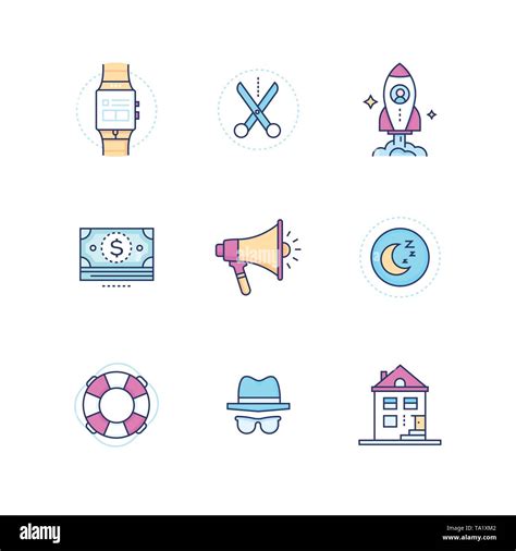 Security And Data Protection Modern Line Design Style Icons Set Stock Vector Image And Art Alamy