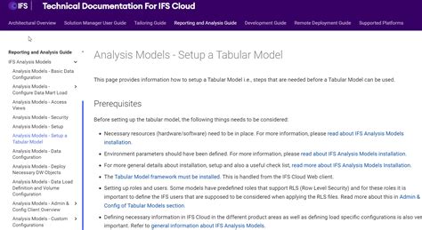 How To Create A New Tabular Model Custom In The Ifs Cloud I Mean