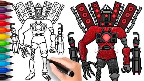КАК НАРИСОВАТЬ ЗАРАЖЕННОГО ТИТАНА СПИКЕРМЕНА из Скибиди Туалет Президент Youtube