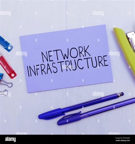 Text Caption Presenting Network Infrastructure Conceptual Photo Hardware And Software Resources