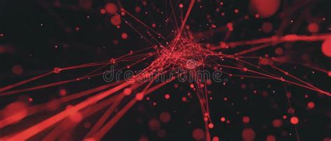 Visualizing Complex Networks Through Abstract 3d Network Graphs And Data Connections Stock