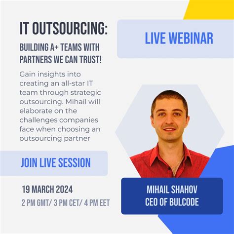 Bulcode On Linkedin It Nearshoring Webinar Outsourcing Techleadership