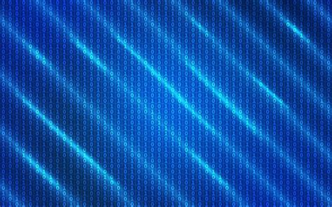 Binary Code Digital Background Blue Abstract Technology Data Matrix