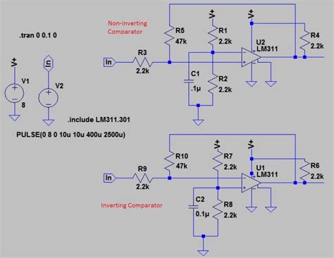 A Question On Transforming A Non Inverting Comparator To An Inverting