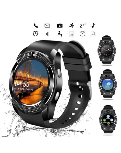 Смарт часовник Smart Watch V8 с Bluetooth камера Sim карта тъч дисплей и много други функции