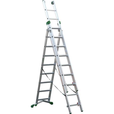 Echelle Transformable 3 Plans Aluminium Longueur Pliée 294 Cm