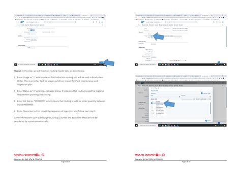HOW TO CREATE CHANGE AND DISPLAY ROUTING IN SAP P SAP Community