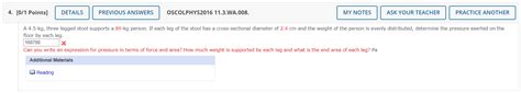 Solved Details Previous Answers Oscolphys2016 11 3 Wa 008