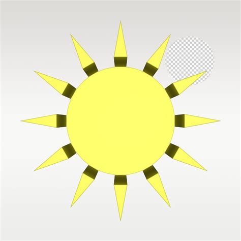 Premium Psd 3d Render Sun