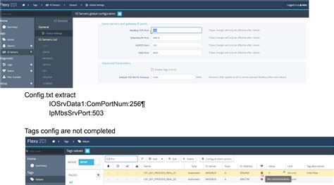 Ewon Flexy Io Server Using Port 503 As Modbus Tcp Port