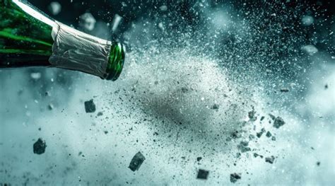 Exploding Bottle Of Champagne Or Soda Stock Illustration Illustration Of Bottle Movement