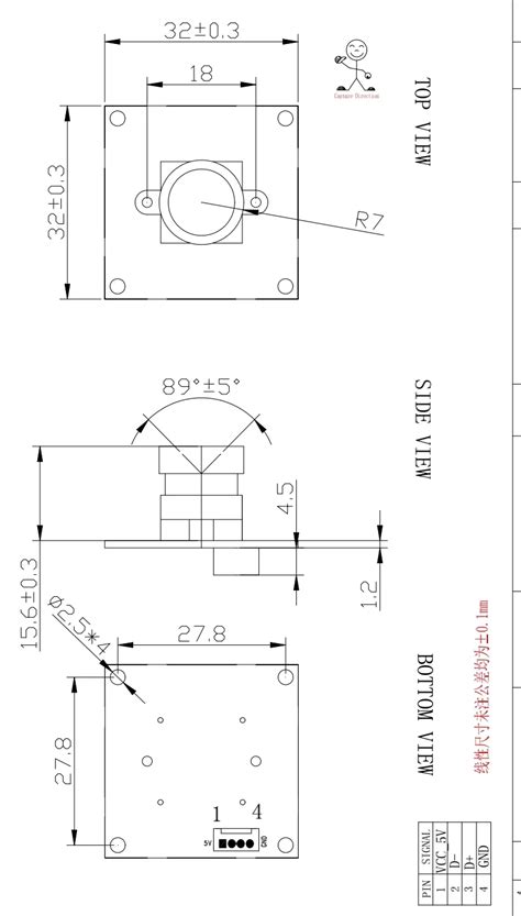 High Speed Usb Camera Module Uvc Compliant Plug And Play Wide
