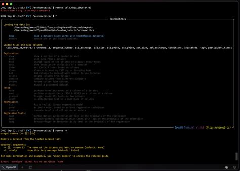 Bug Econometrics Menu Loaded Files And Data Columns Is Unaware Of Any Changes Made Like