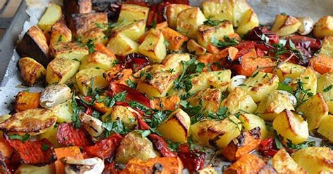 Запеченные овощи в духовке Пикабу