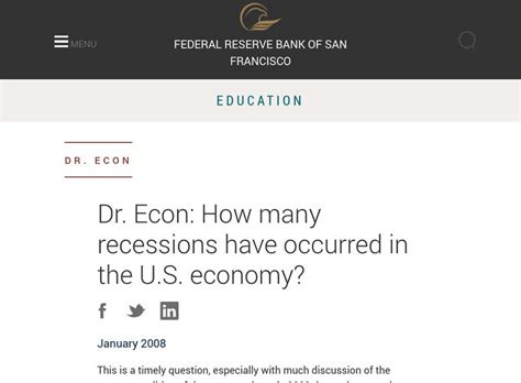 Ask Dr Econ How Many Recessions Have Occurred In The Us Economy