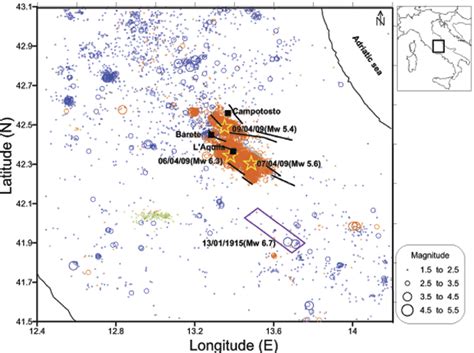 Figure 1 From Short Term Earthquake Forecasting Experiment Before And During The Laquila