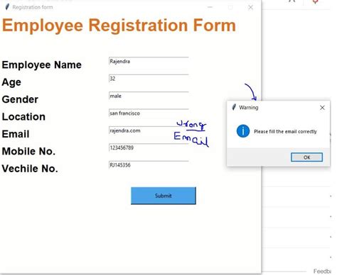 Solved Create A Employees Registration Form Using Python And Chegg Com