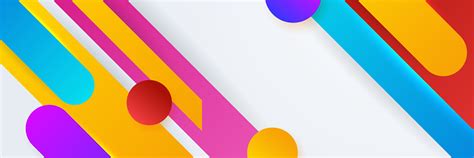 현대적인 다채로운 추상 기하학적 배너 배경 사각형 삼각형 원 및 기하학적 모양의 기술 배너 디자인 벡터 추상 그래픽 디자인 배너 패턴 배경 템플릿 0명에 대한 스톡 벡터