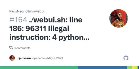 webui sh line 186 96311 illegal instruction 4 python app py