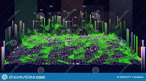 Abstract Background Contain Grid In Web With Blurred Lines Data Big Data Stock Image Image Of