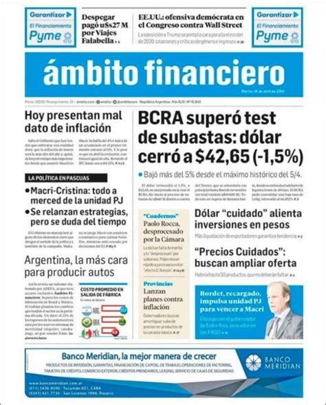 Las Tapas Del Martes 16 La Inflación Los Anuncios De Macri Y El Dólar