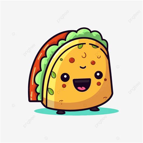 Cute Taco Clipart Cute Cartoon Vector Illustration Of Kawaii Taco Cute
