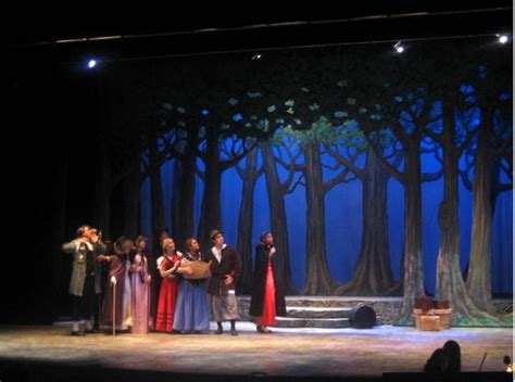 Trees And Levels Stage Spacing Set Design Theatre Stage Set Design Into The Woods Musical