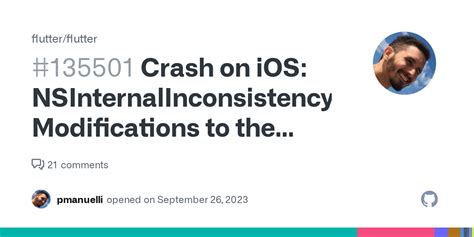 Crash On Ios Nsinternalinconsistencyexception Modifications To The Layout Engine Performed