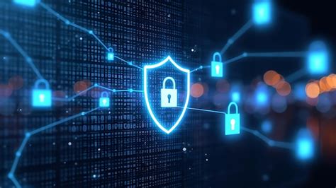 An Illustration Of A Cybersecurity Firewall Featuring Digital Lock Icons Symbolizing Protection