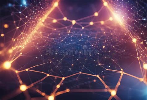 Network Connection Structure Concept Of Hi Tech And Future Communication Web Concept Big Data