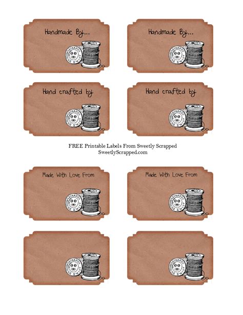 Craft Label Templates