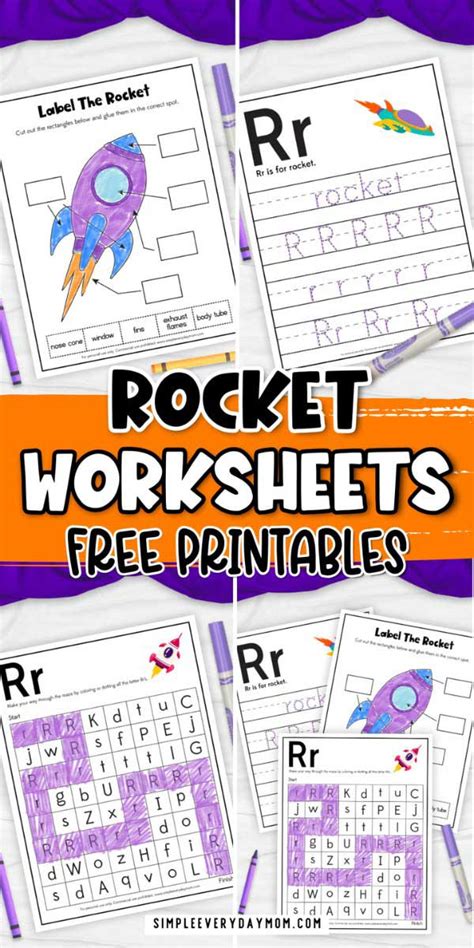 Free Printable Rocket Worksheets For Kindergarten