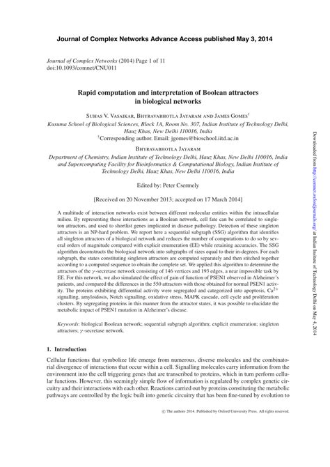 Pdf Rapid Computation And Interpretation Of Boolean Attractors In