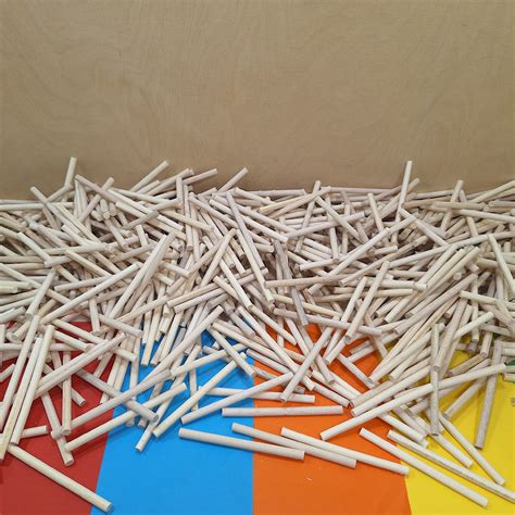 خرید و قیمت میله چوبی ، قطر 15 میلی متر ، طول 10 سانتی متر ، پک 10 عددی