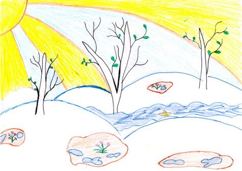 Нарисовать весна в лесу поэтапно детям 2 класс Как нарисовать весну поэтапно карандашами и