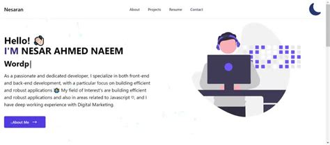 Nesar Ahmed Naeem On Linkedin Portfolio Webdesign Reactjs Nextjs Tailwindcss