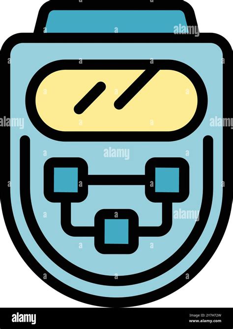 Electronic Security System Control Panel Icon Showing Squares Connected By Lines Displaying