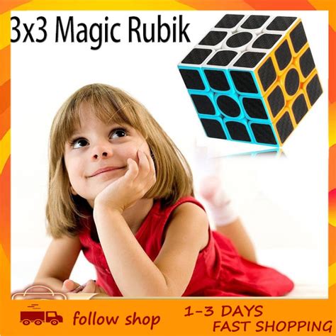 Magic Cube 3x3x3 Rubix Cube Super Smooth Fast Speed Magic Rubiks Puzzle Rubics Rubix Toys