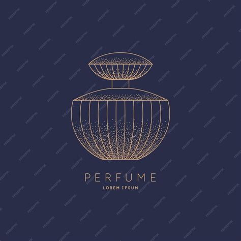 Premium Vector Bottle Of Perfume Linear Image Perfume To Monogram