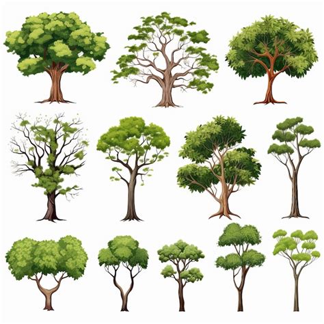 A Collection Of Trees Including The Word Quot Trees Quot Premium Ai