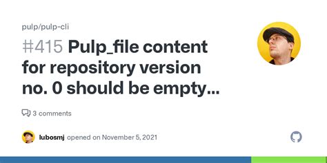 pulp file content for repository version no 0 should be empty after