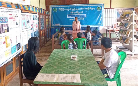 မိုင်းရယ်မြို့ ပြည်သူ့စာကြည့်တိုက်တွင် လူငယ်ရေးရာအသိပညာပေးဟောပြောပွဲ၊ ဆေးရောင်ခြယ်ပြိုင်ပွဲနှင့