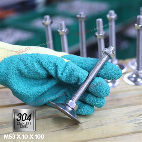 ขาฉิ่งปรับระดับสแตนเลส 304 ขนาด ผลิตจากสแตนเลส เกรด 304 ไม่เป็นสนิม มีทั้งขนาด M8 M10 M12