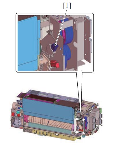 Replacing The Fusing Heater Lamp 1 Assy Up And The Fusing Heater Lamp 2 Assy Up Km C3070 C3080