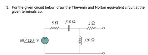 Solved CIRCUIT ANALYSIS Directions Solve The Following Chegg