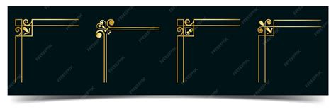 Premium Vector Classic Border Set