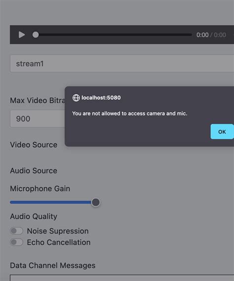 On The Streaming Page The Camera Device Name Is Not Shown At Firefox Issue Ant Media