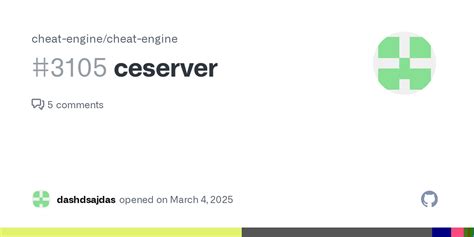 Ceserver · Issue 3105 · Cheat Enginecheat Engine · Github
